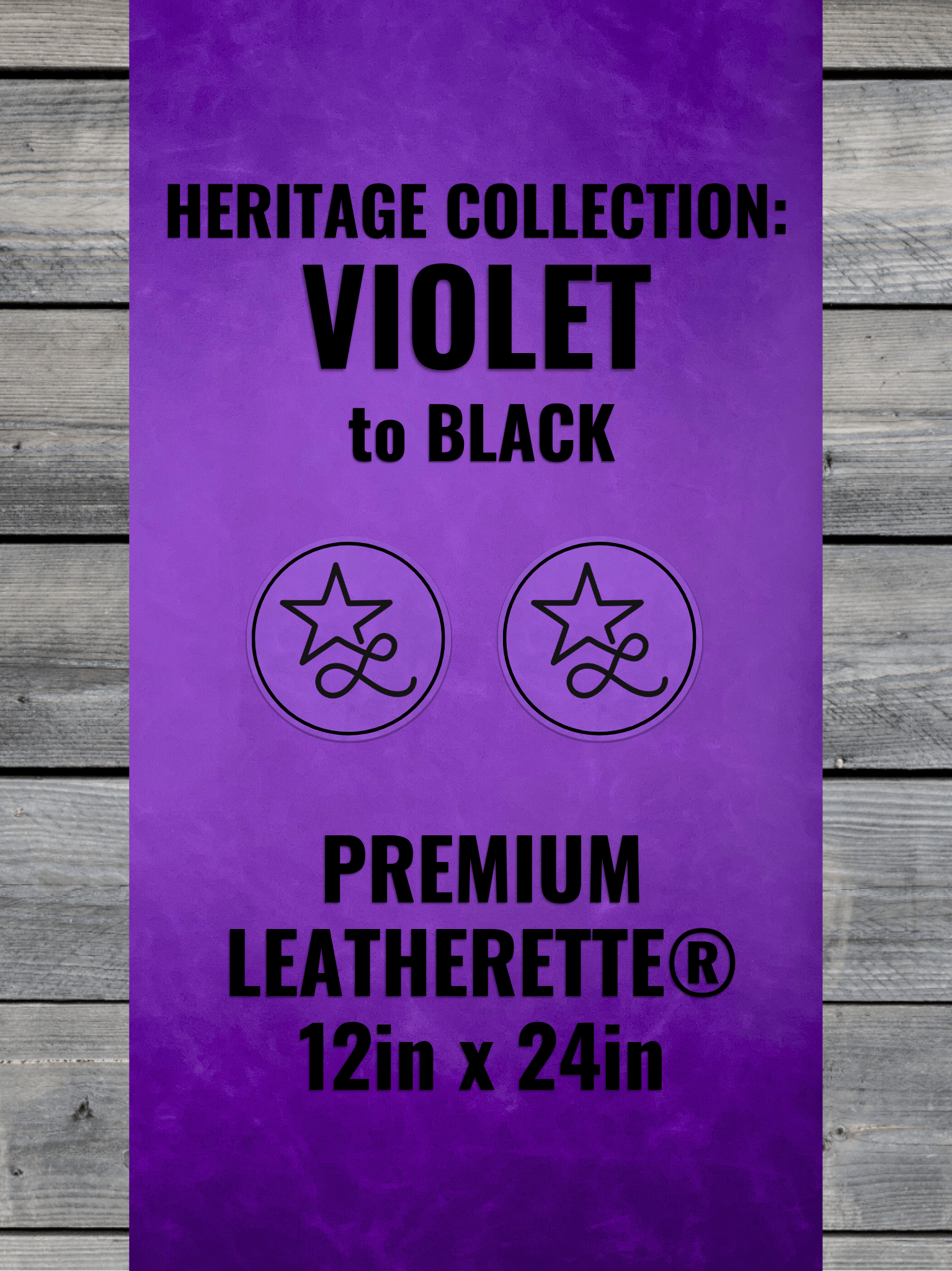 Heritage Collection: Violet / Black Durra-Bull Premium Leatherette® Sh ...
